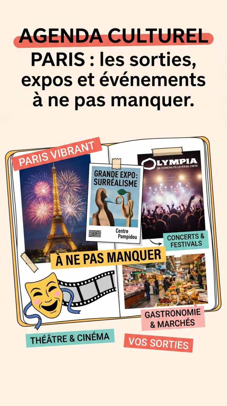 Agenda culturelle paris : les sorties, expos et événements à ne pas ...